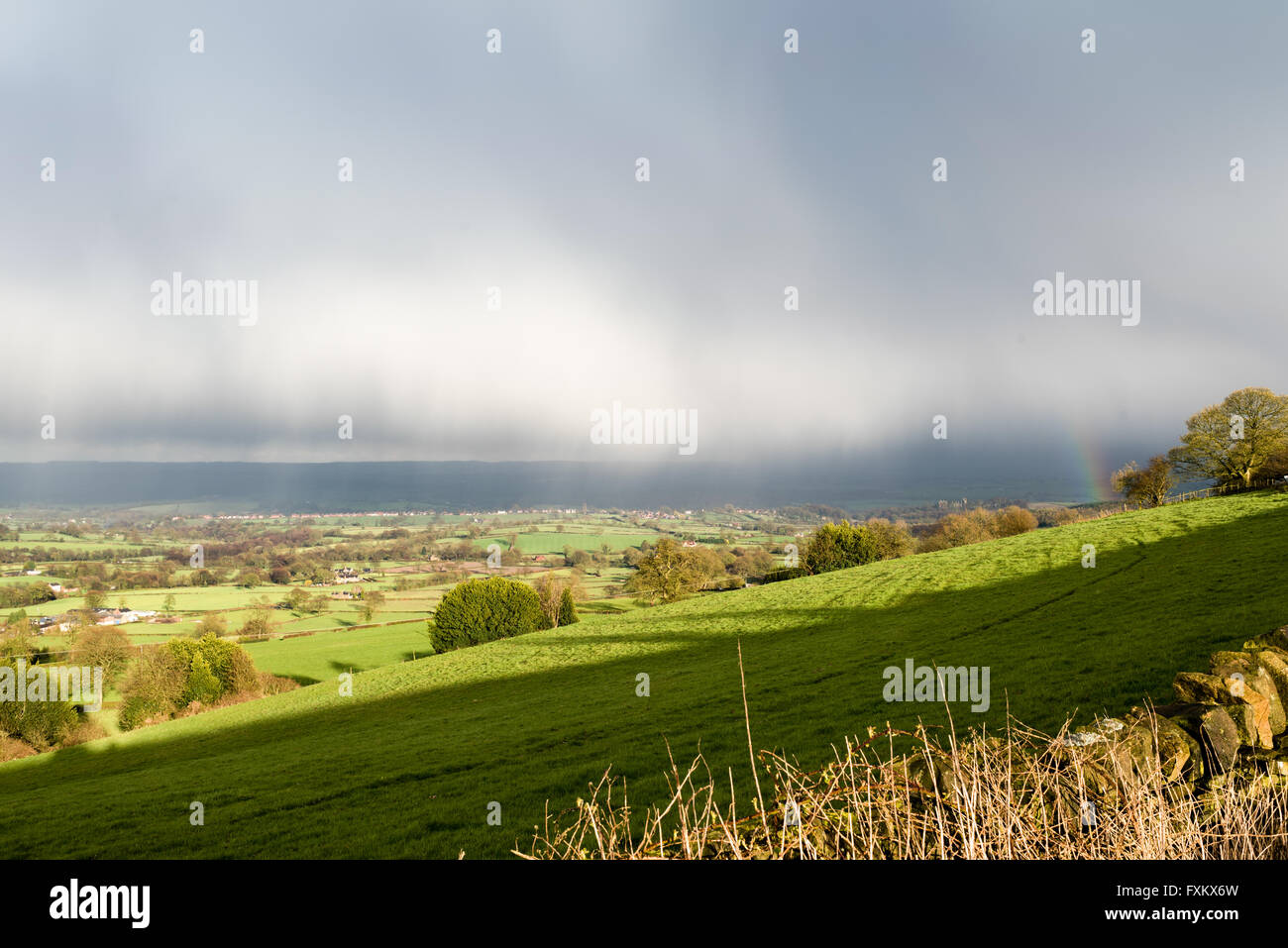 East Midlands,16th April 2016.Dramatic weather across the East Midlands ...