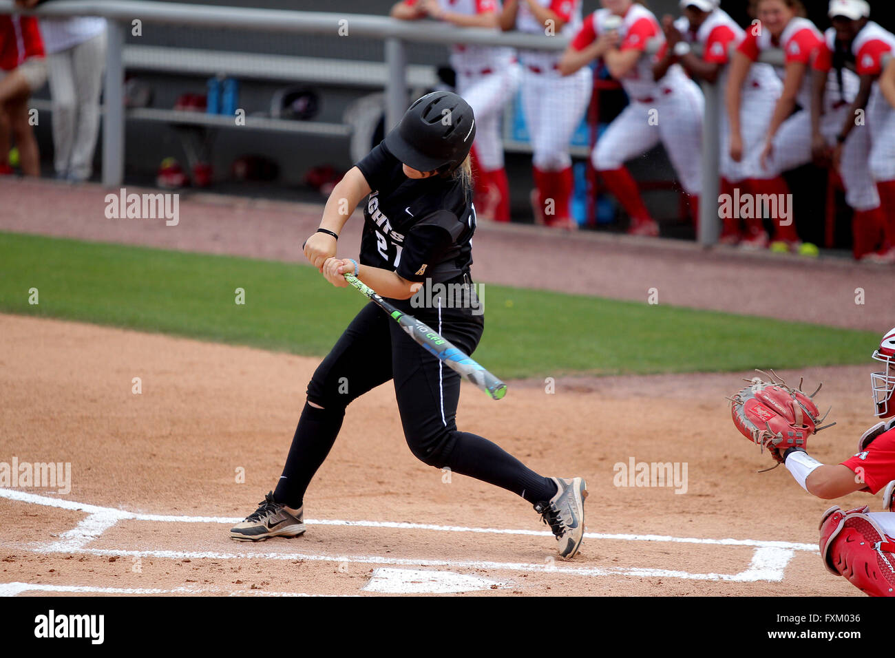 Houston, TX, USA. 16th Apr, 2016. Central Florida second baseman ...