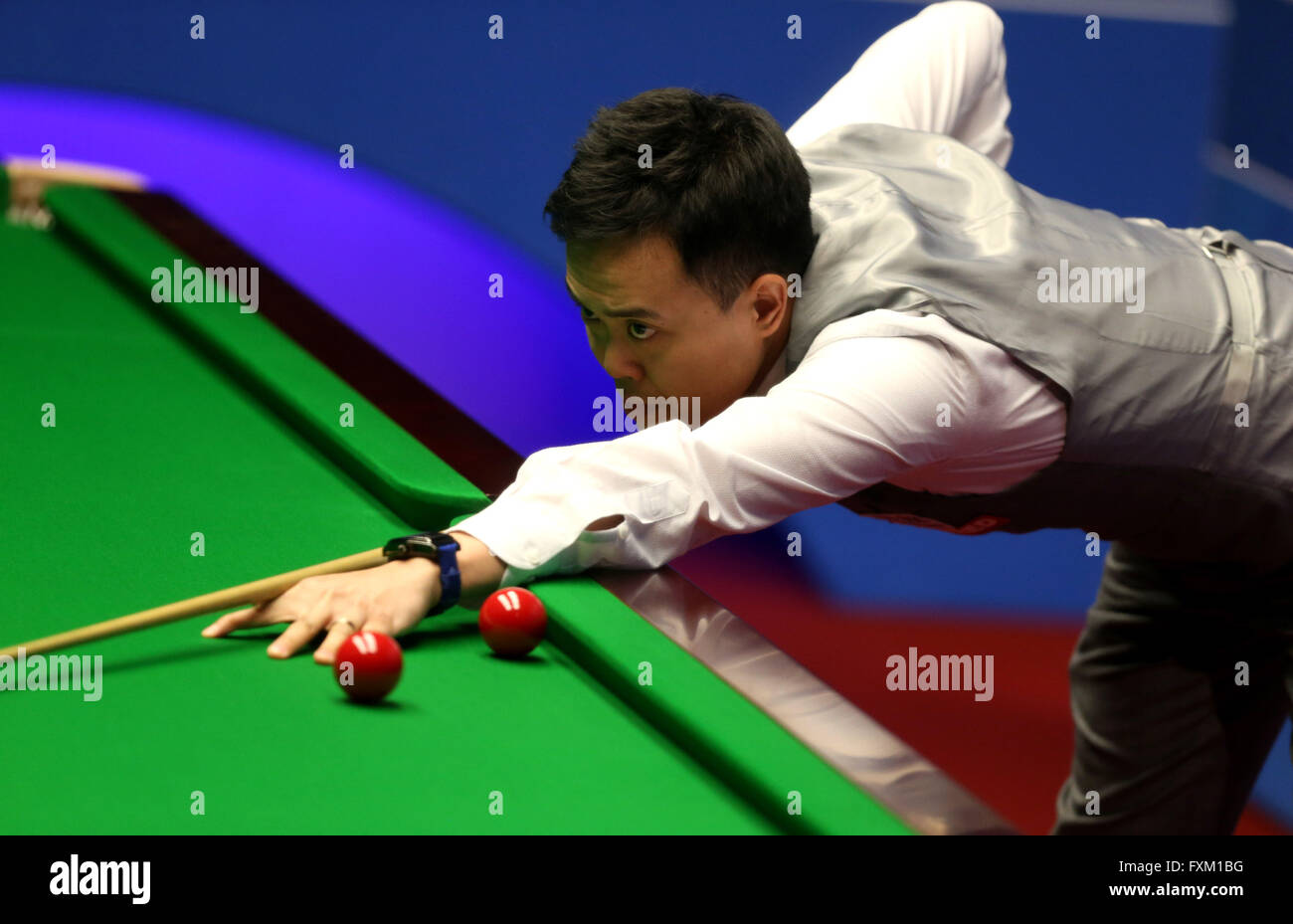 Sheffield, Britain. 16th Apr, 2016. Marco Fu of China's Hong Kong ...