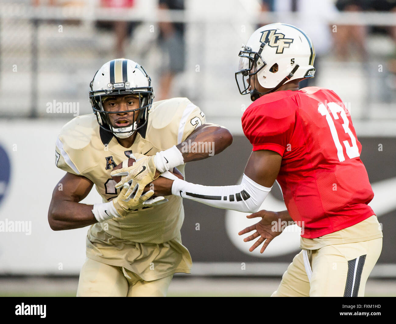 Orlando, FL, USA. 16th Apr, 2016. UCF Knights quarterback Justin Holman ...