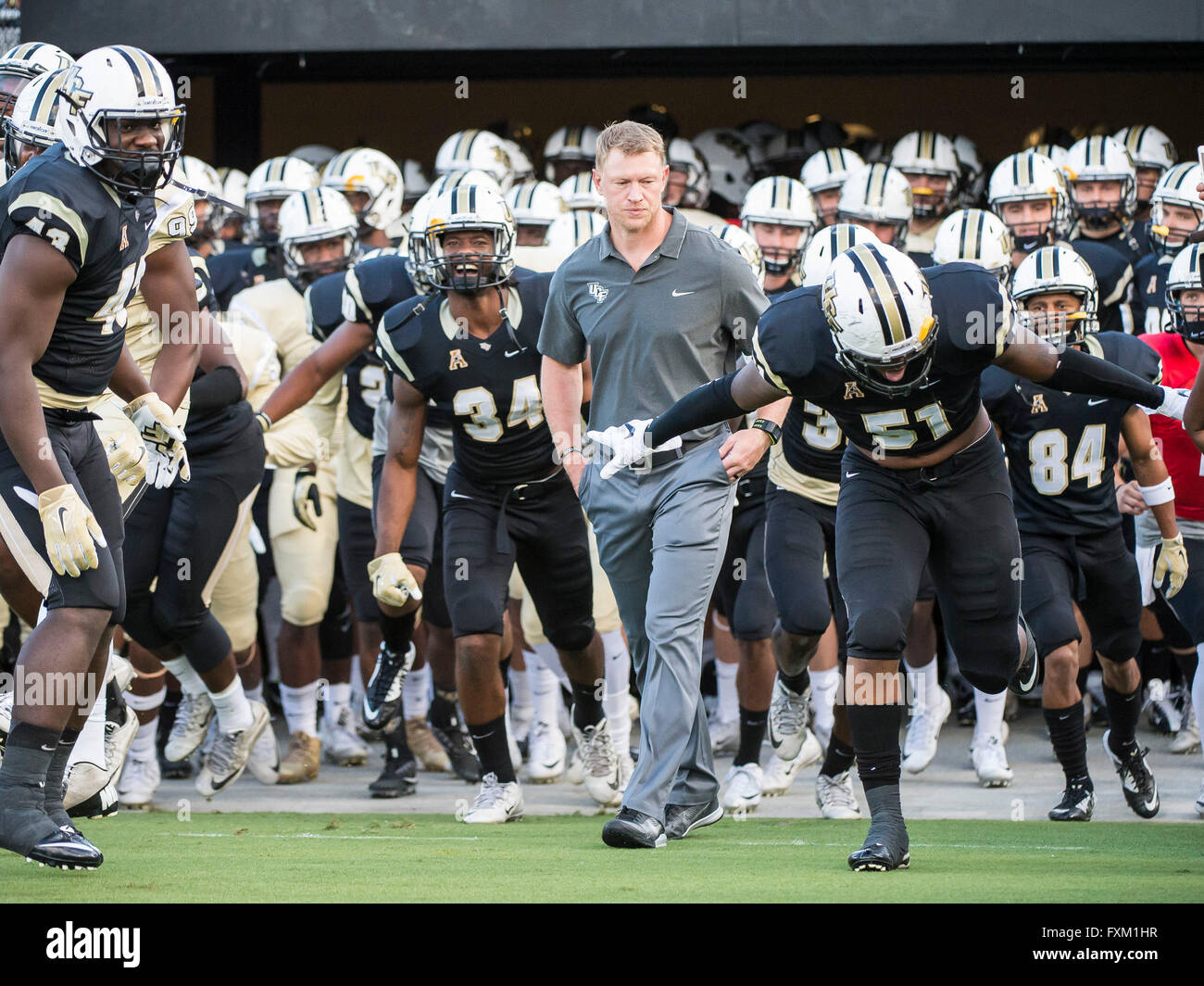 Orlando, FL, USA. 16th Apr, 2016. UCF Knights head coach Scott Frost ...