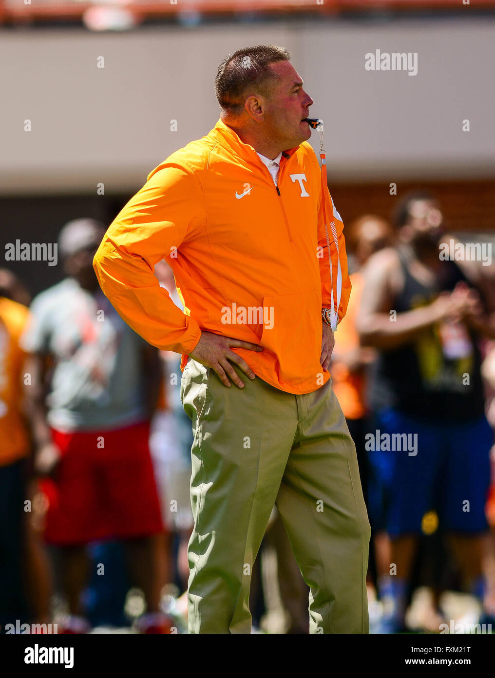 April 16, 2016 - Head Coach Butch Jones during the UT Orange and White ...