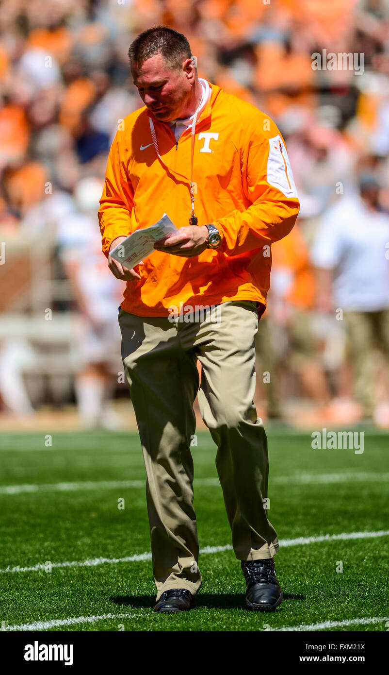 April 16, 2016 - Head Coach Butch Jones during the UT Orange and White ...