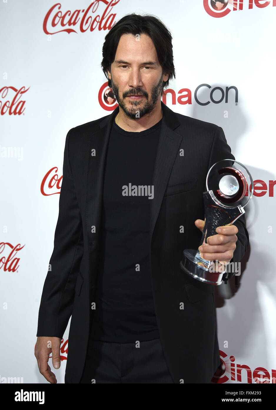 Las Vegas, Nevada, USA. 14th Apr, 2016. Keanu Reeves arrives for the ...