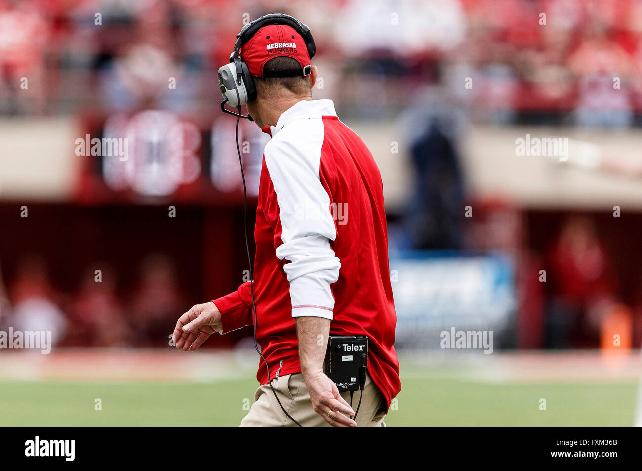 Lincoln, NE. USA. 16th Apr, 2016. Nebraska Cornhuskers head coach Mike ...