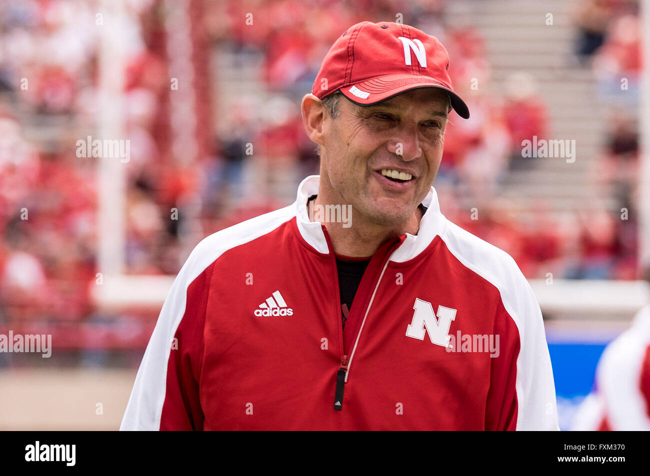 Lincoln, NE. USA. 16th Apr, 2016. Nebraska Cornhuskers head coach Mike ...