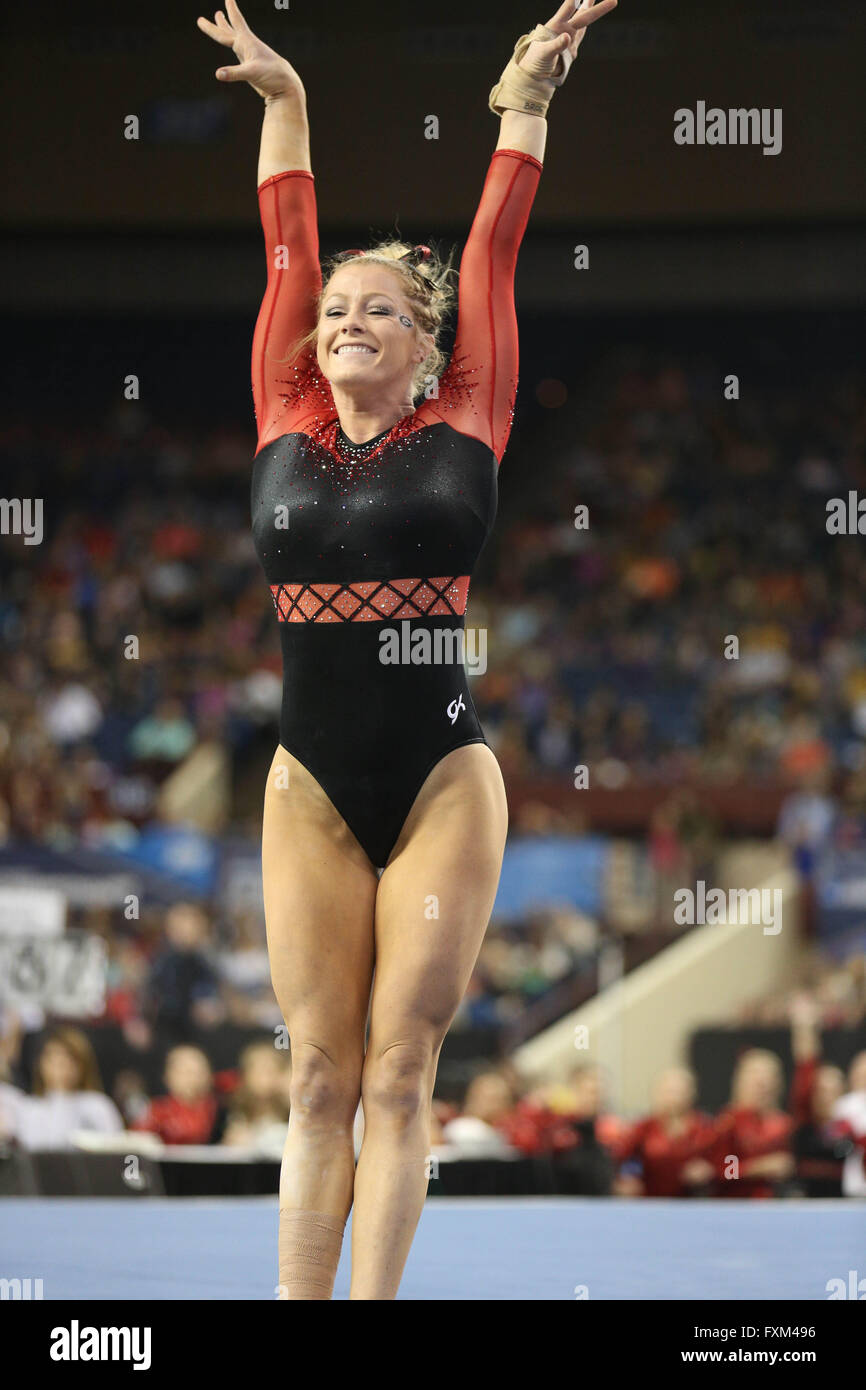 Fort Worth, TX, USA. 16th Apr, 2016. Georgia's Brittany Rogers on the ...