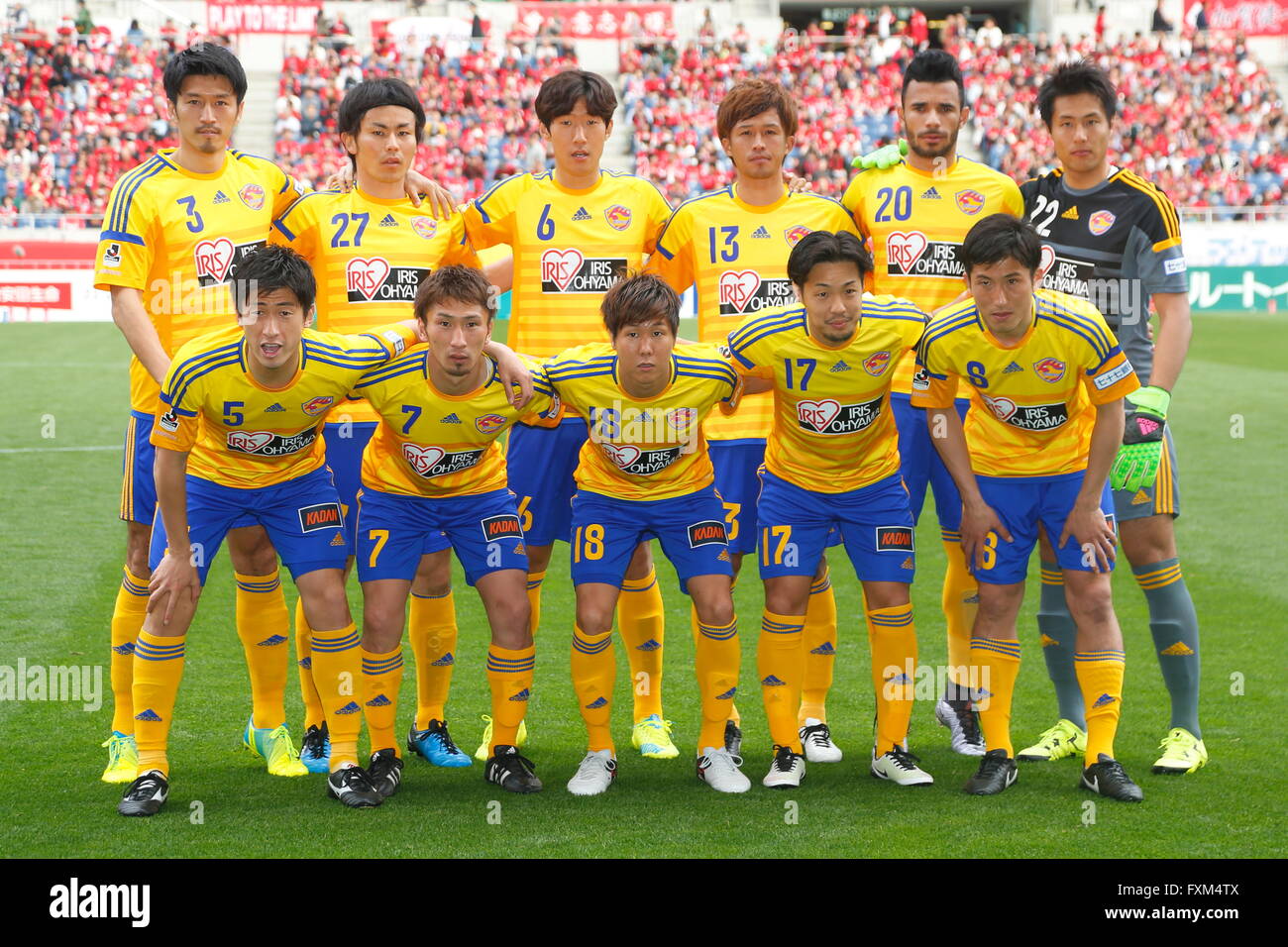 Vegalta Sendai team group line-up, APRIL 16, 2016 - Football / Soccer ...