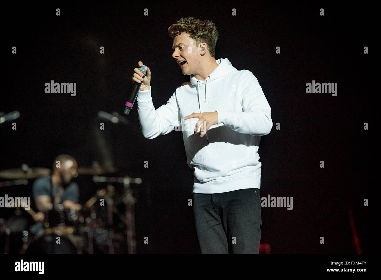 Manchester, UK. 16th April 2016. Conor Maynard performs at The ...