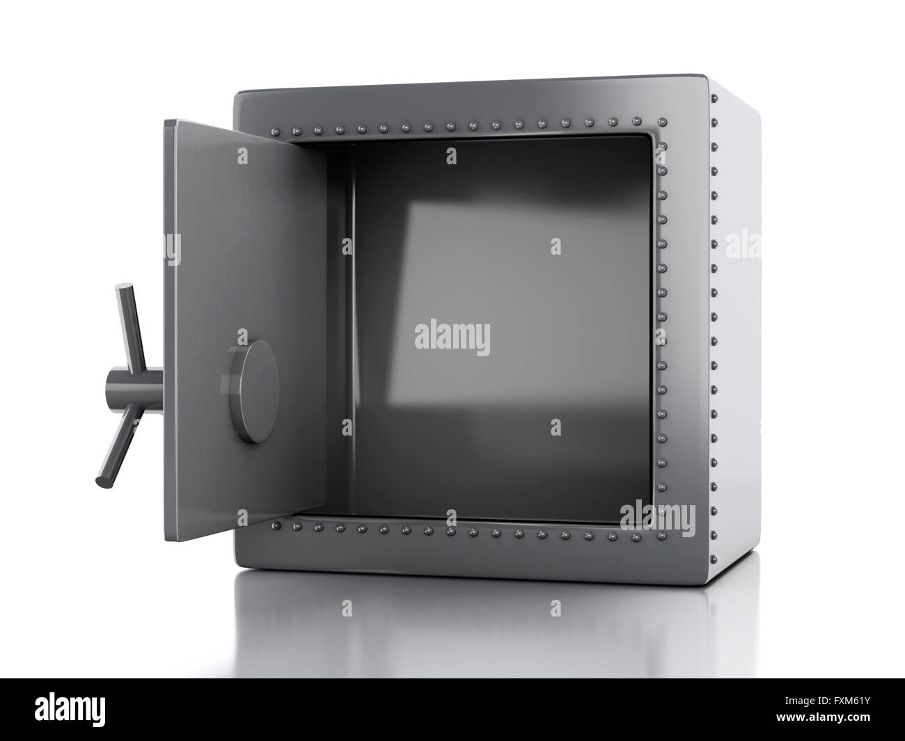 3d illustration. safe box. Security concept. Isolated white background ...