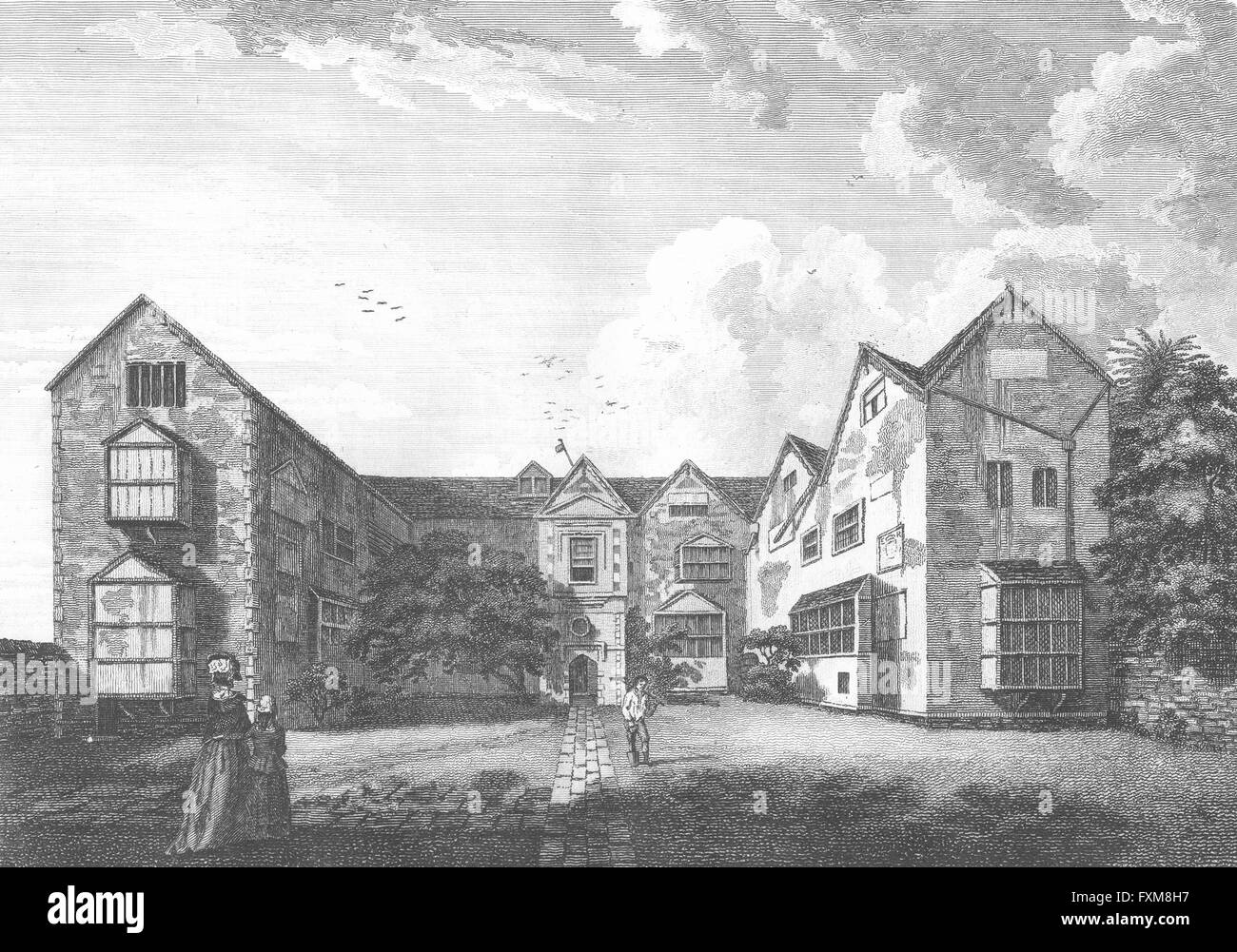 MIDDX: Palace, Enfield: Mddx: Ellis view, antique print 1778 Stock ...