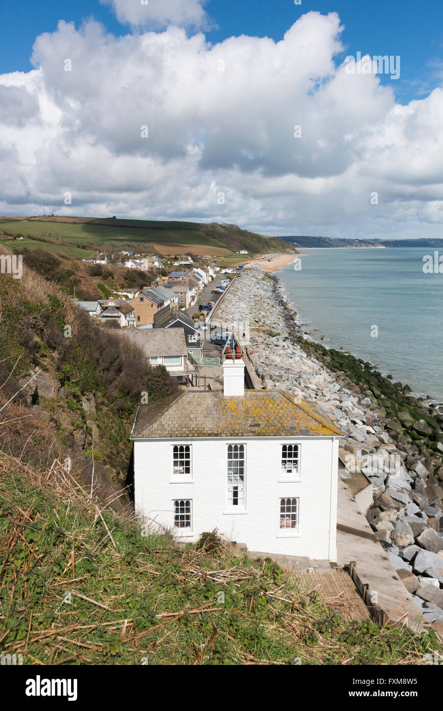 The coastal village of Beesands on the South Devon coast UK Stock Photo - Alamy