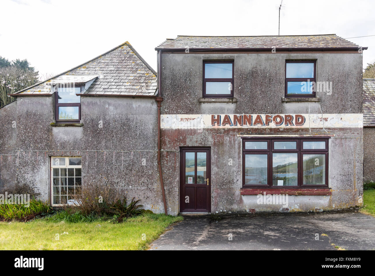 The disused Hannaford Butchers shop in Torcross Devon UK Stock Photo ...