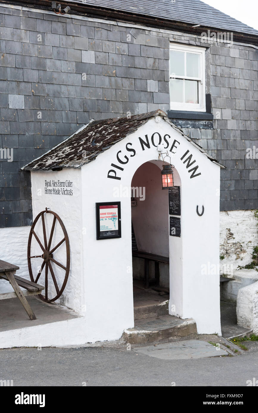 The Pigs Nose traditional 16th century English pub in East Prawle Devon ...