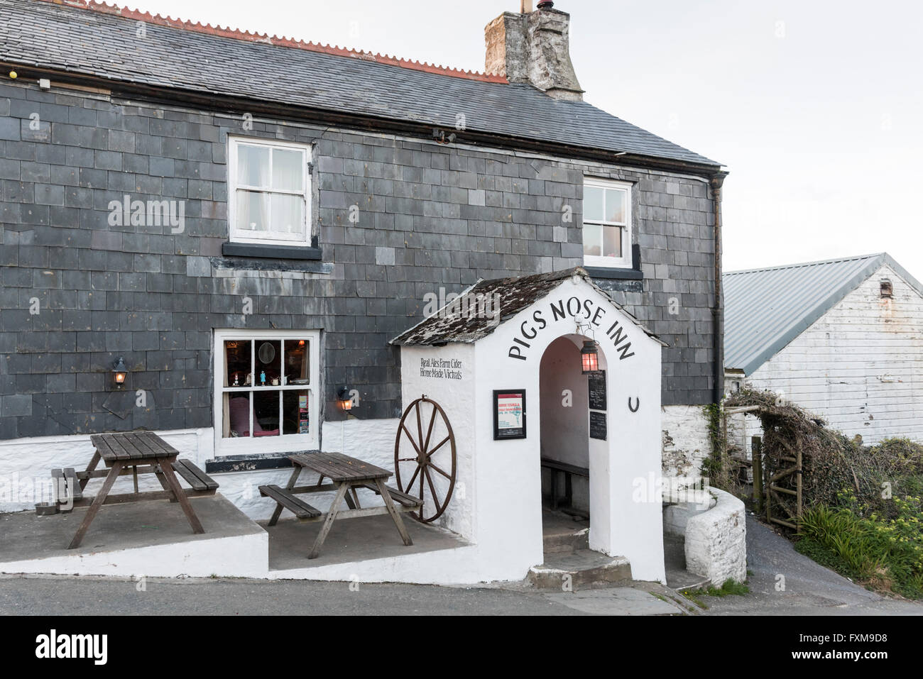 The Pigs Nose traditional 16th century English pub in East Prawle Devon ...