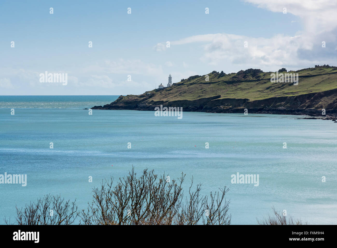 A view of Start Point and Start Point Lighthouse on the South Devon ...