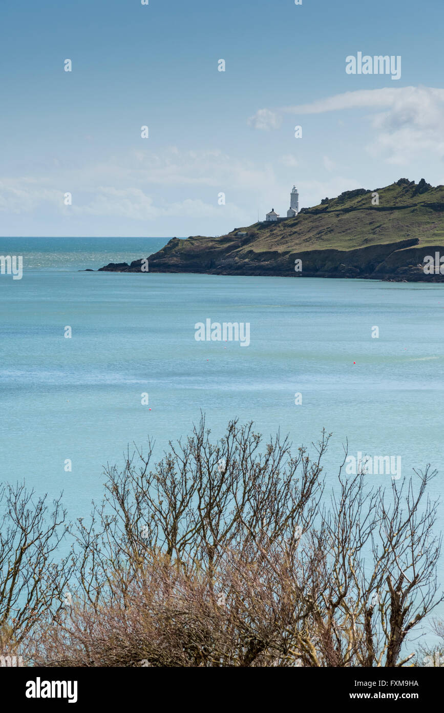 A view of Start Point and Start Point Lighthouse on the South Devon ...