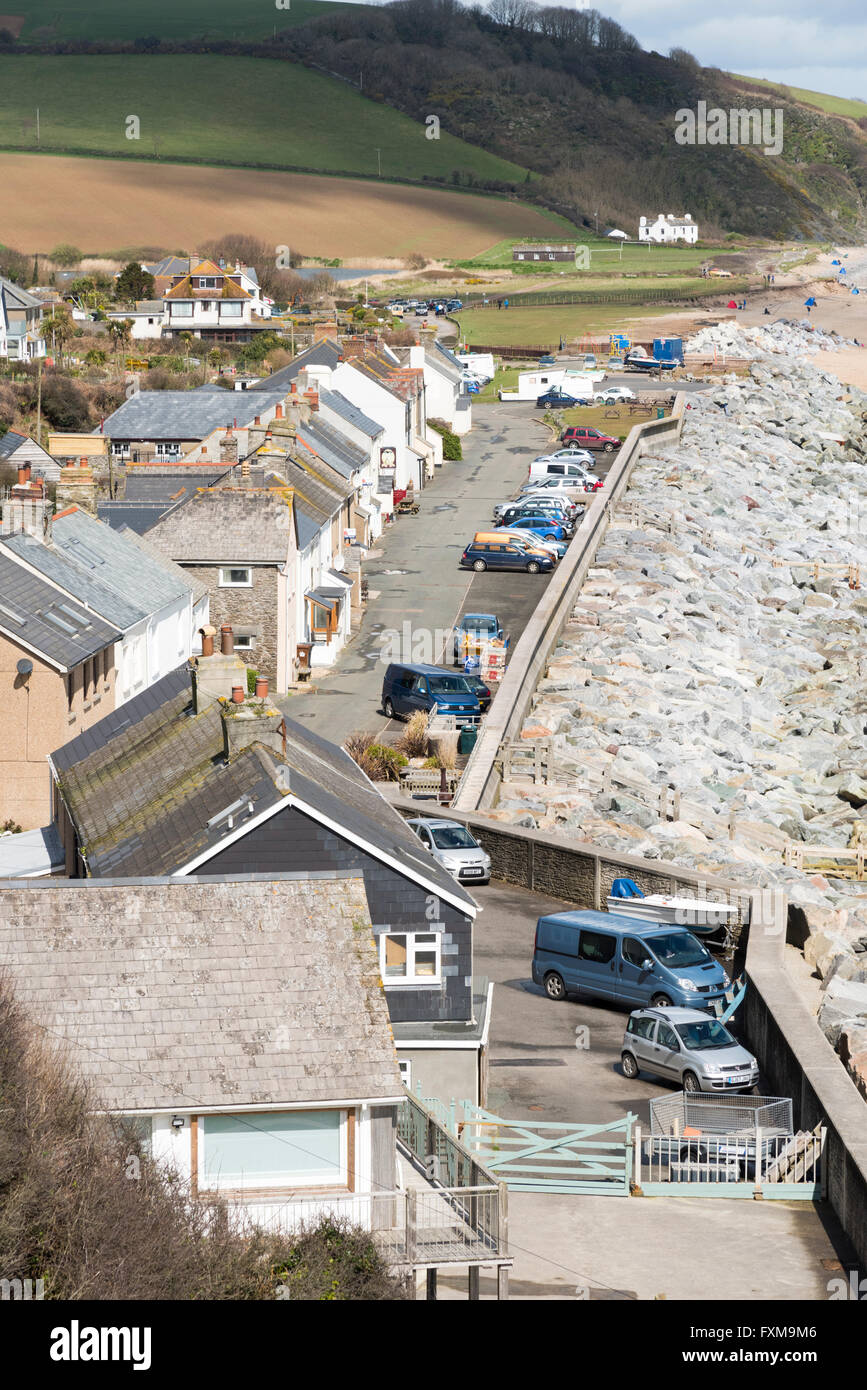 The coastal village of Beesands on the South Devon Coast UK Stock Photo - Alamy