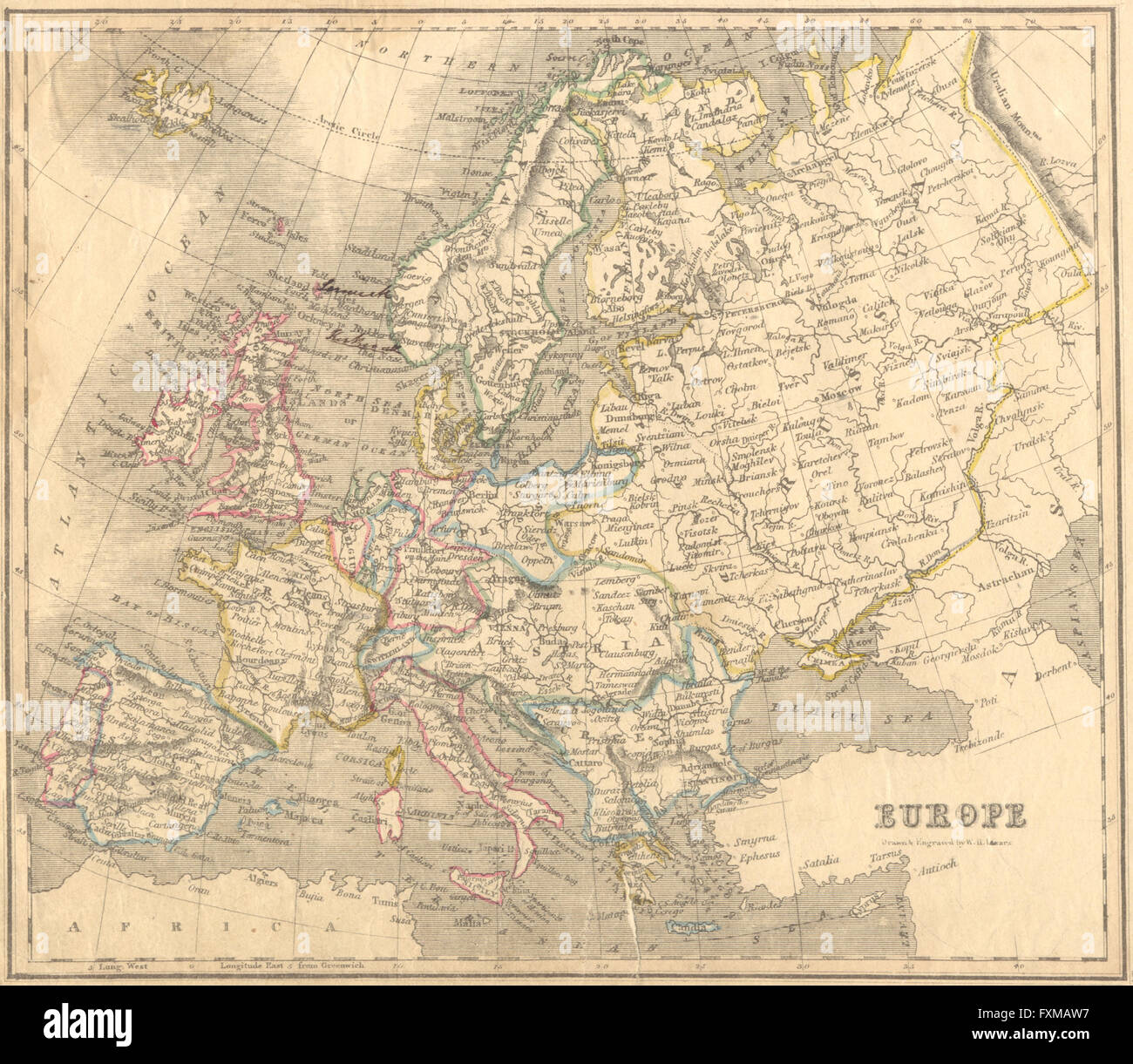 Maps of europe hi-res stock photography and images - Alamy