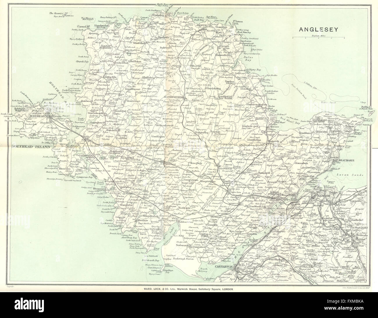Map Of Anglesey High Resolution Stock Photography and Images - Alamy