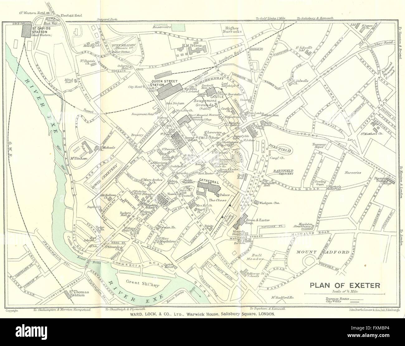 Exeter Devon Map at George Amies blog