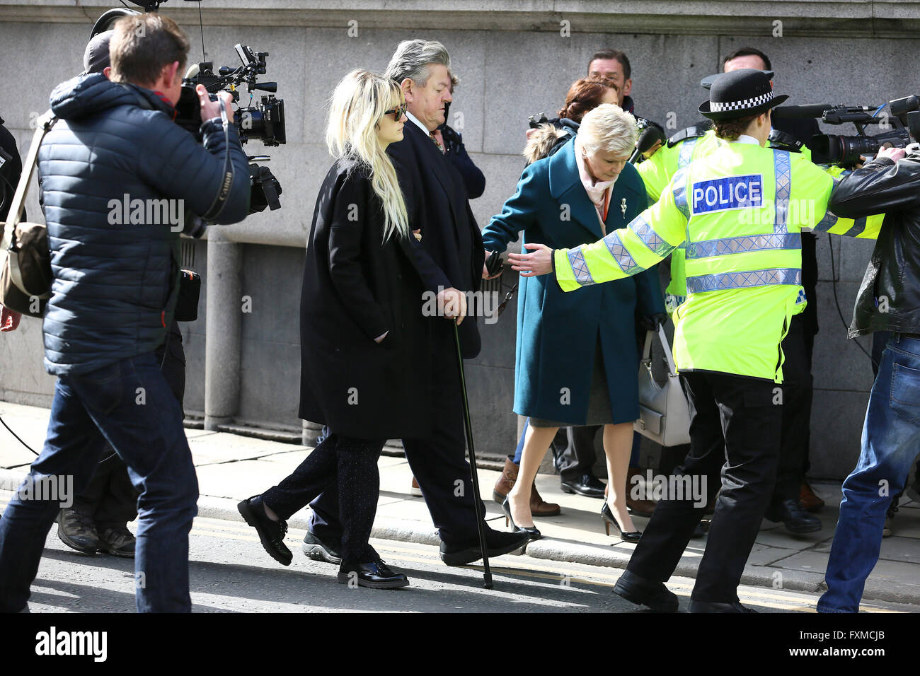 Robbie Coltrane, Julie Walters and Andrea Riseborough seen filming ...