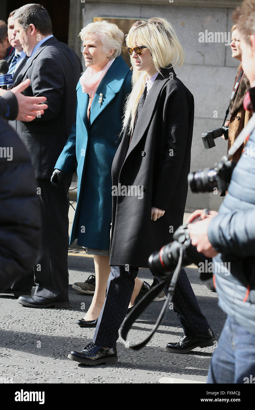 Robbie Coltrane, Julie Walters and Andrea Riseborough seen filming ...