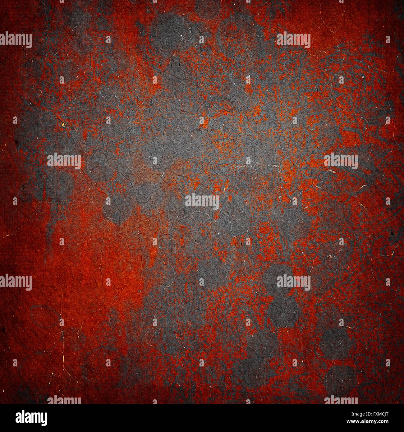 Highly detailed red and gray grunge background or paper with vintage ...