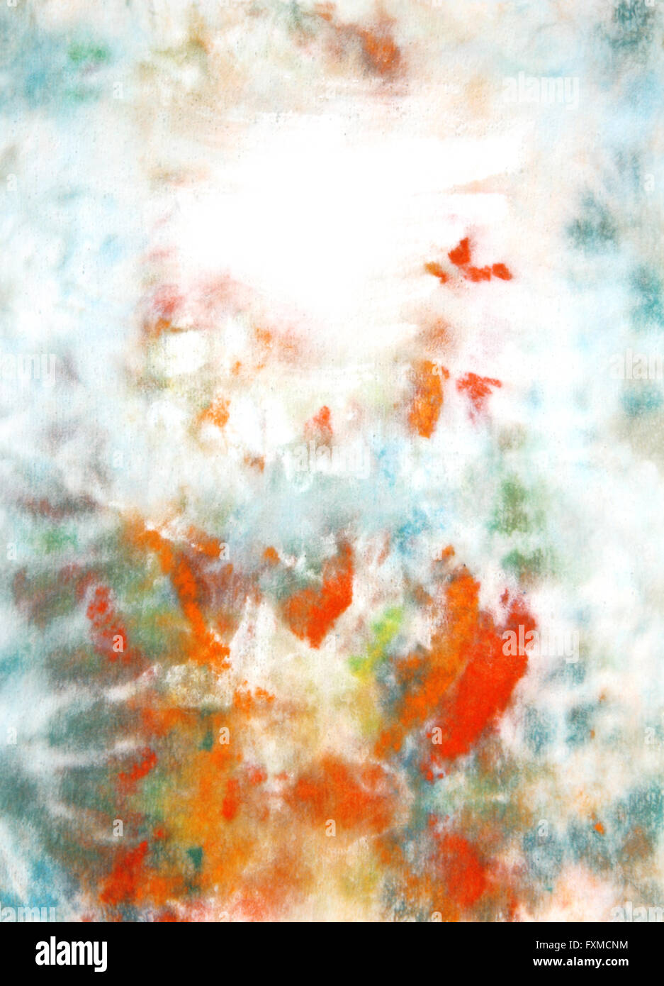 Abstract hand drawn paint background: blue and red patterns. Great for ...