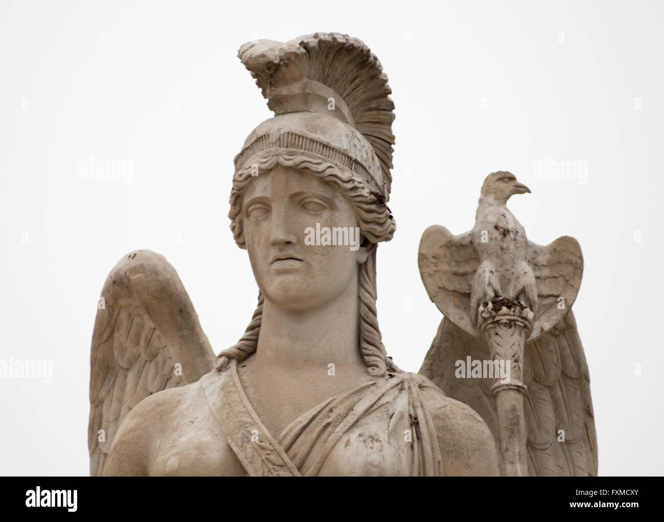 Classic-style statue outside Louvre Palace in Paris, France Stock Photo ...