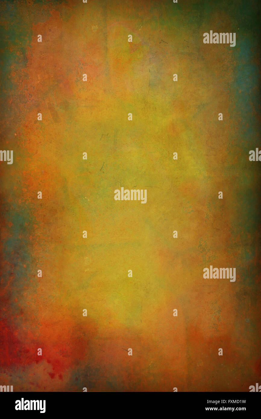 Abstract textured background with green, red, and brown patterns on ...