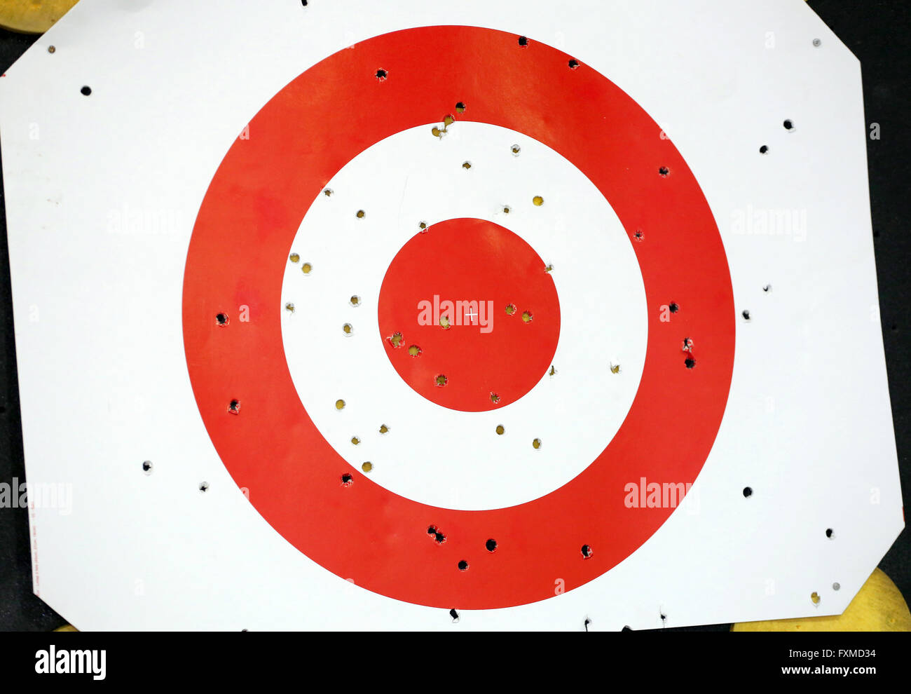 Empty target for archery events as a background Stock Photo - Alamy