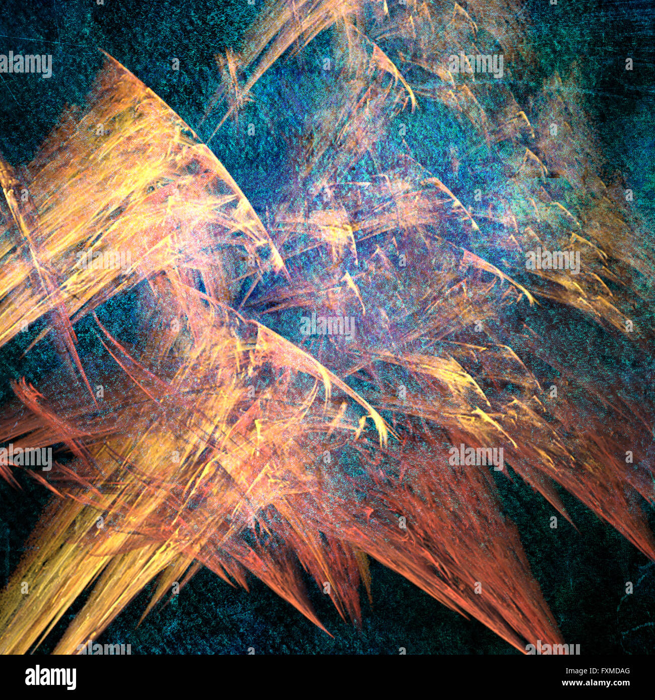 Blue Fire Art Wallpaper