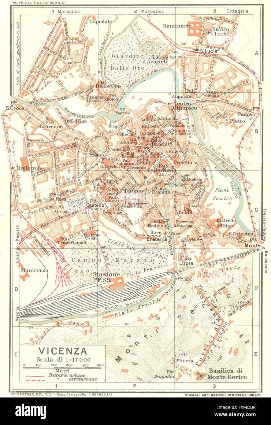 Map of vicenza hi-res stock photography and images - Alamy