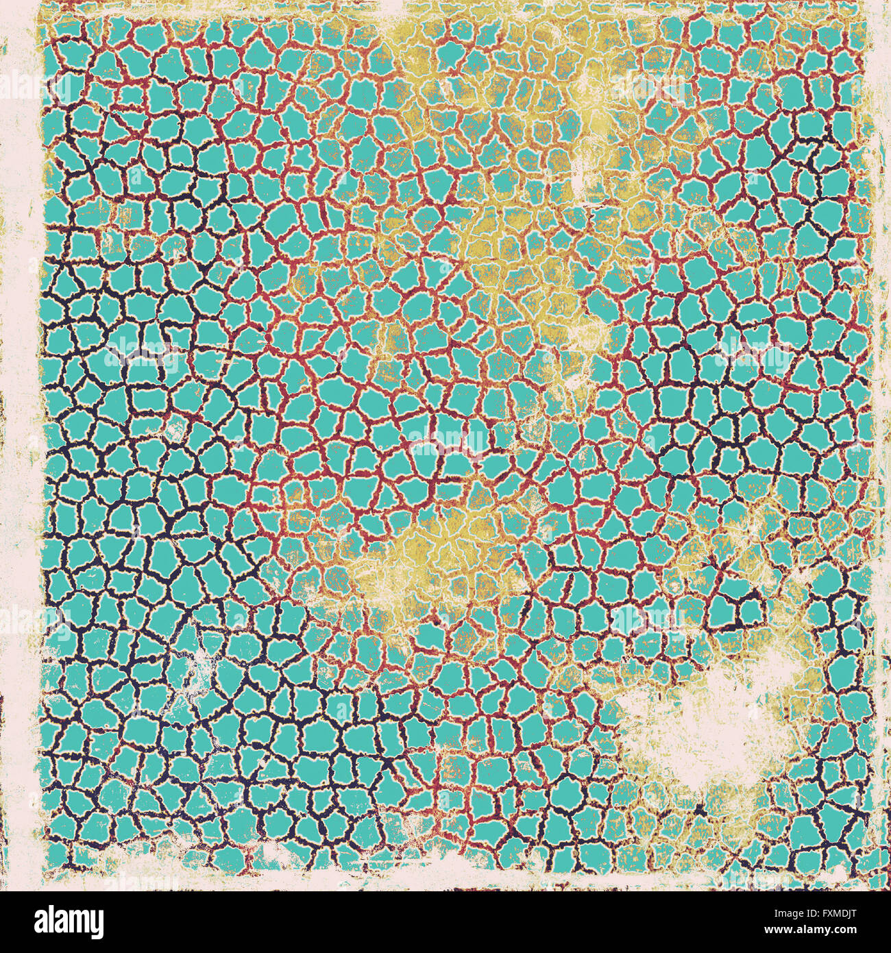 Vintage mottled frame, textured grunge background with different color ...