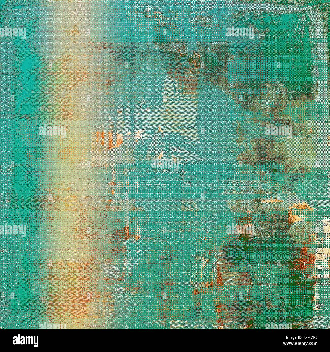 Old school elements on textured grunge background. With different color ...