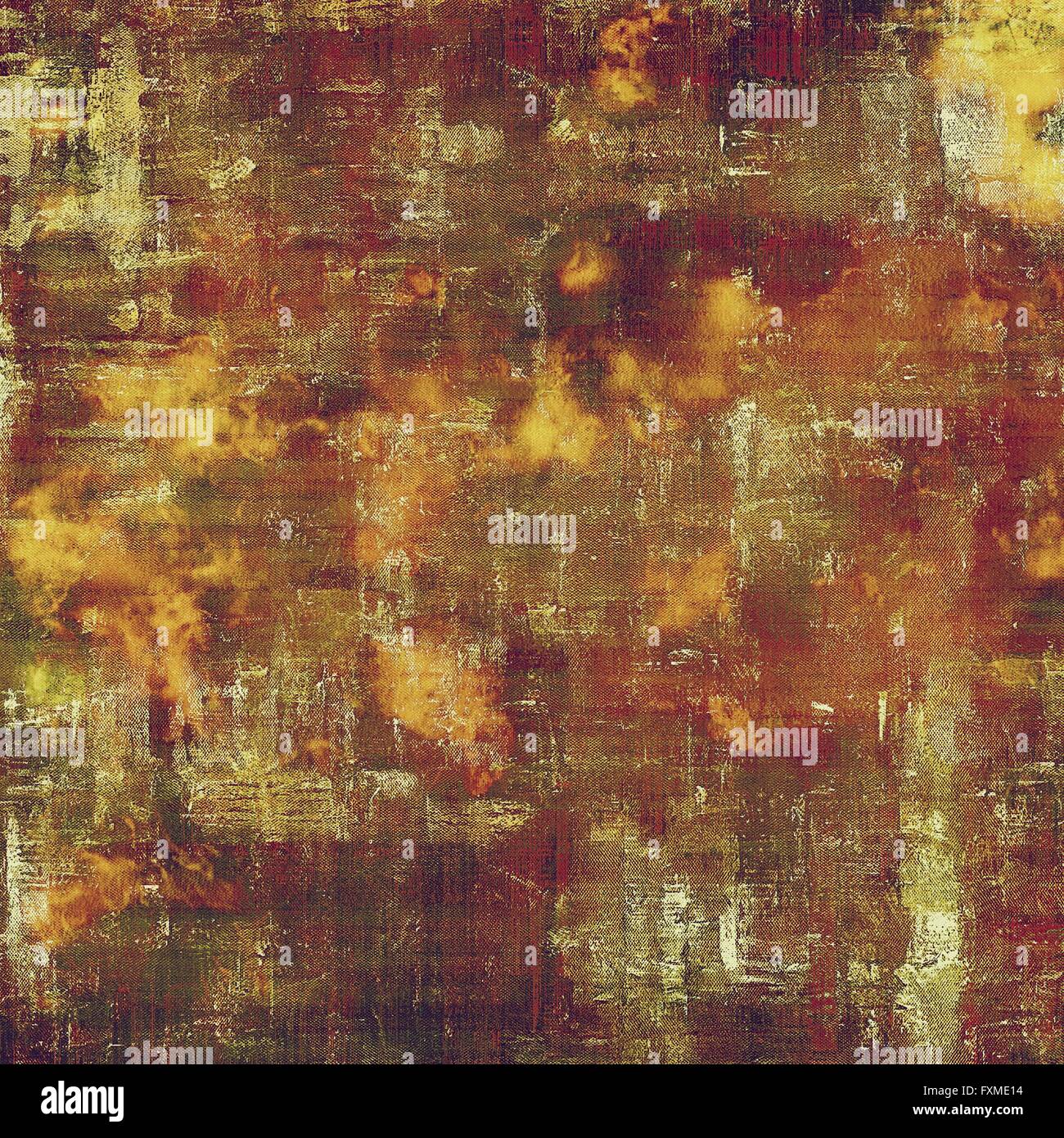 Old school elements on textured grunge background. With different color ...