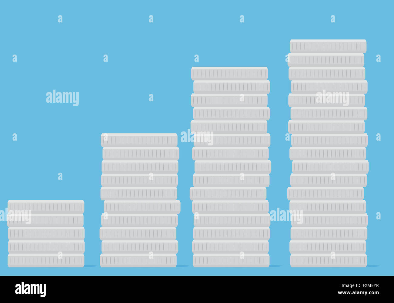 Coin stock silver money. Silver coin vector and silver finance, wealth ...