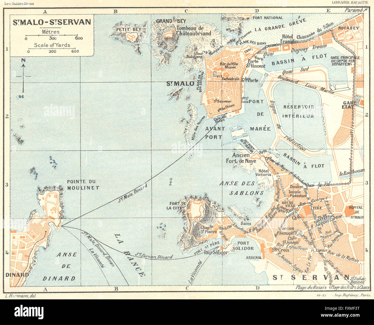 Saint Malo Brittany France Map