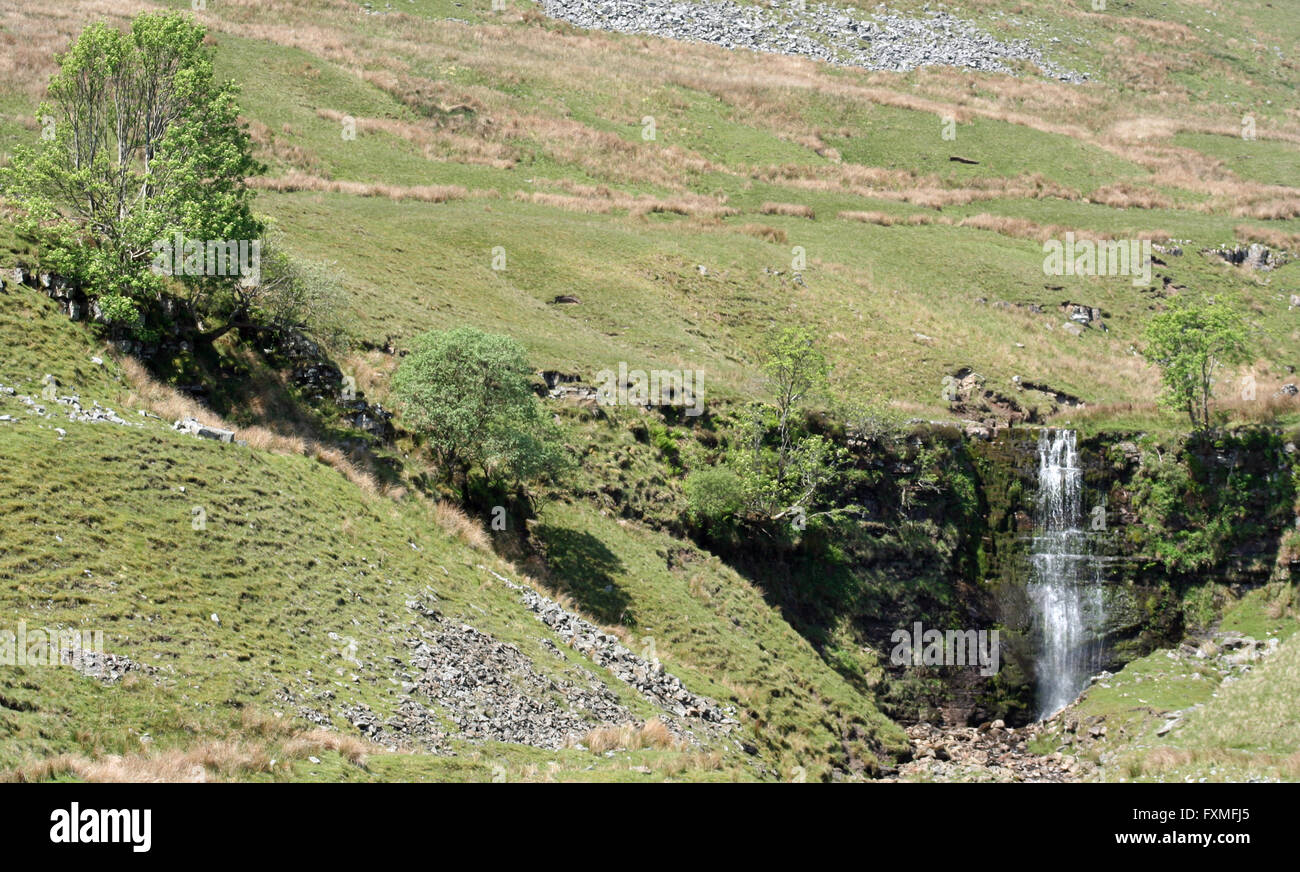 Force Gill Waterfall, Whernside Stock Photo - Alamy