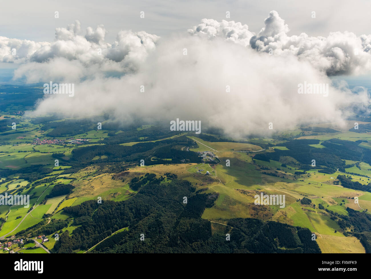 Wasserkuppe in the hessian district of fulda hi-res stock photography ...