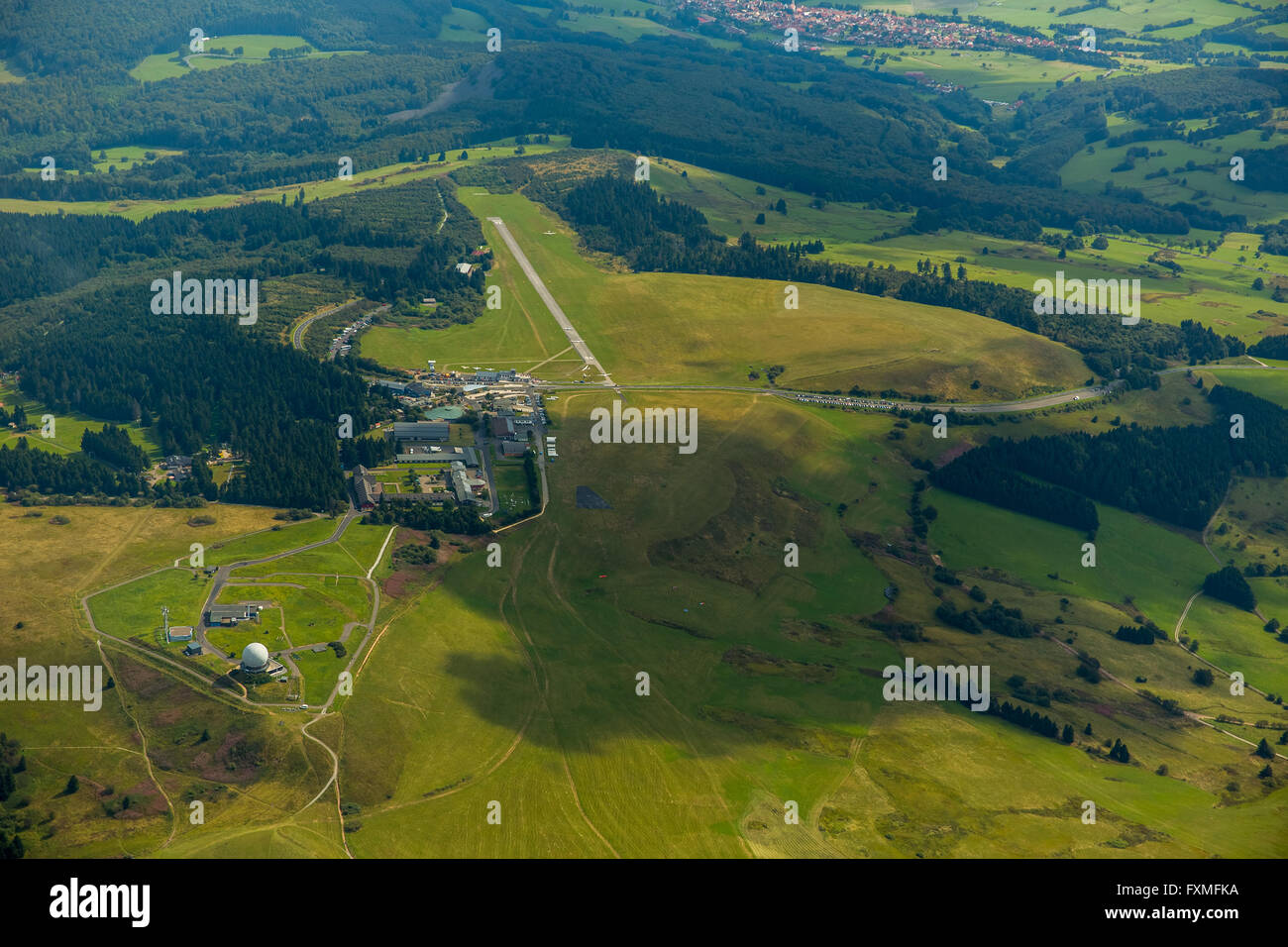 Wasserkuppe in the hessian district of fulda hi-res stock photography ...