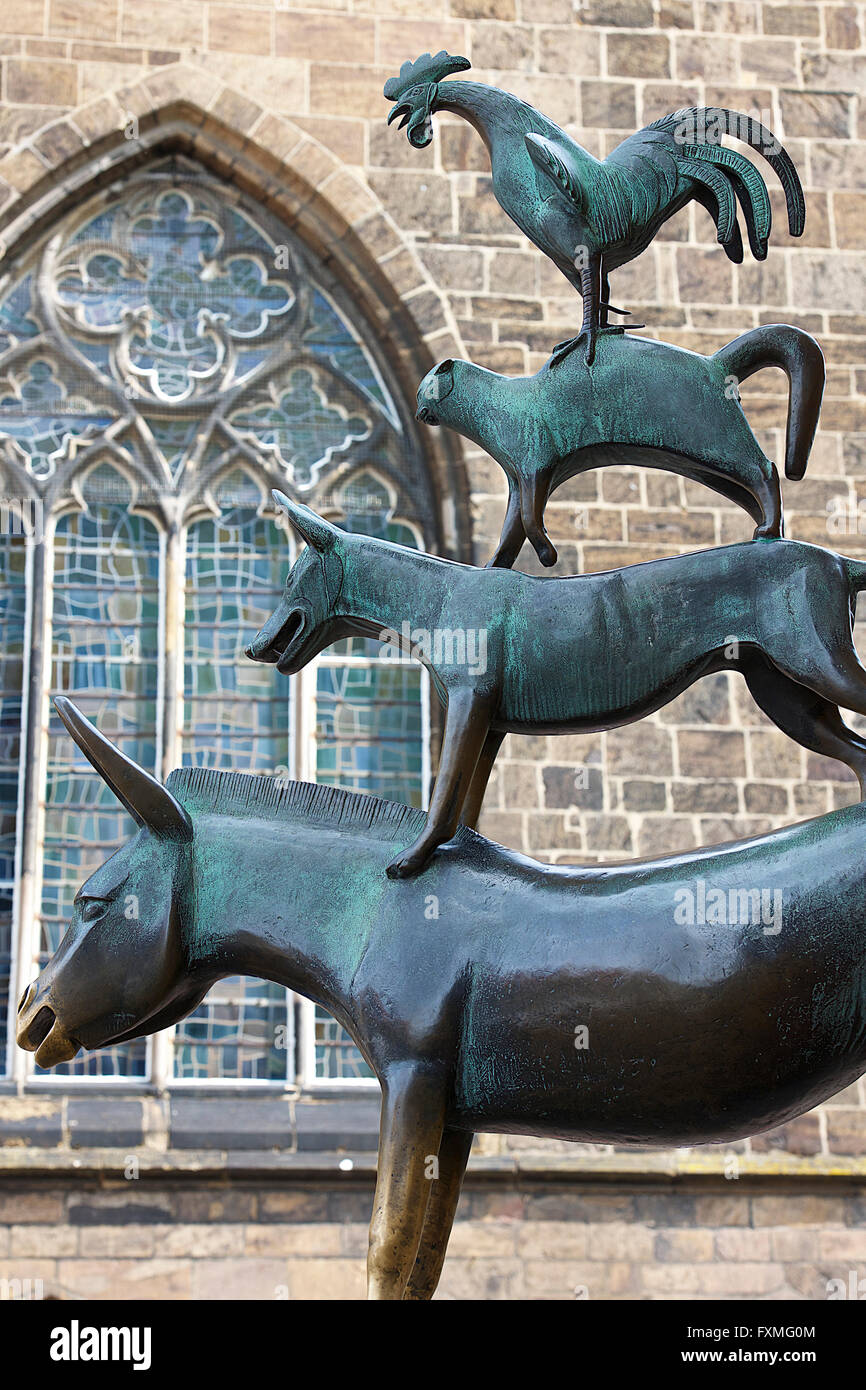 Town Musicians of Bremen, Bremen, Germany Stock Photo - Alamy