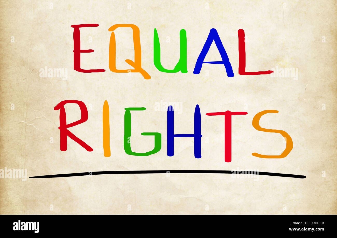 Equal Rights Concept Stock Photo - Alamy