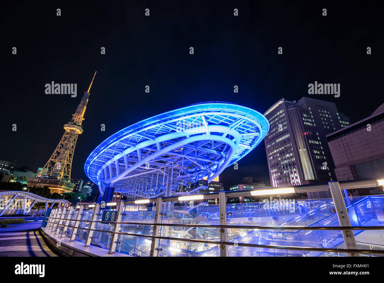 Oasis 21 at night in Nagoya, Japan Stock Photo - Alamy