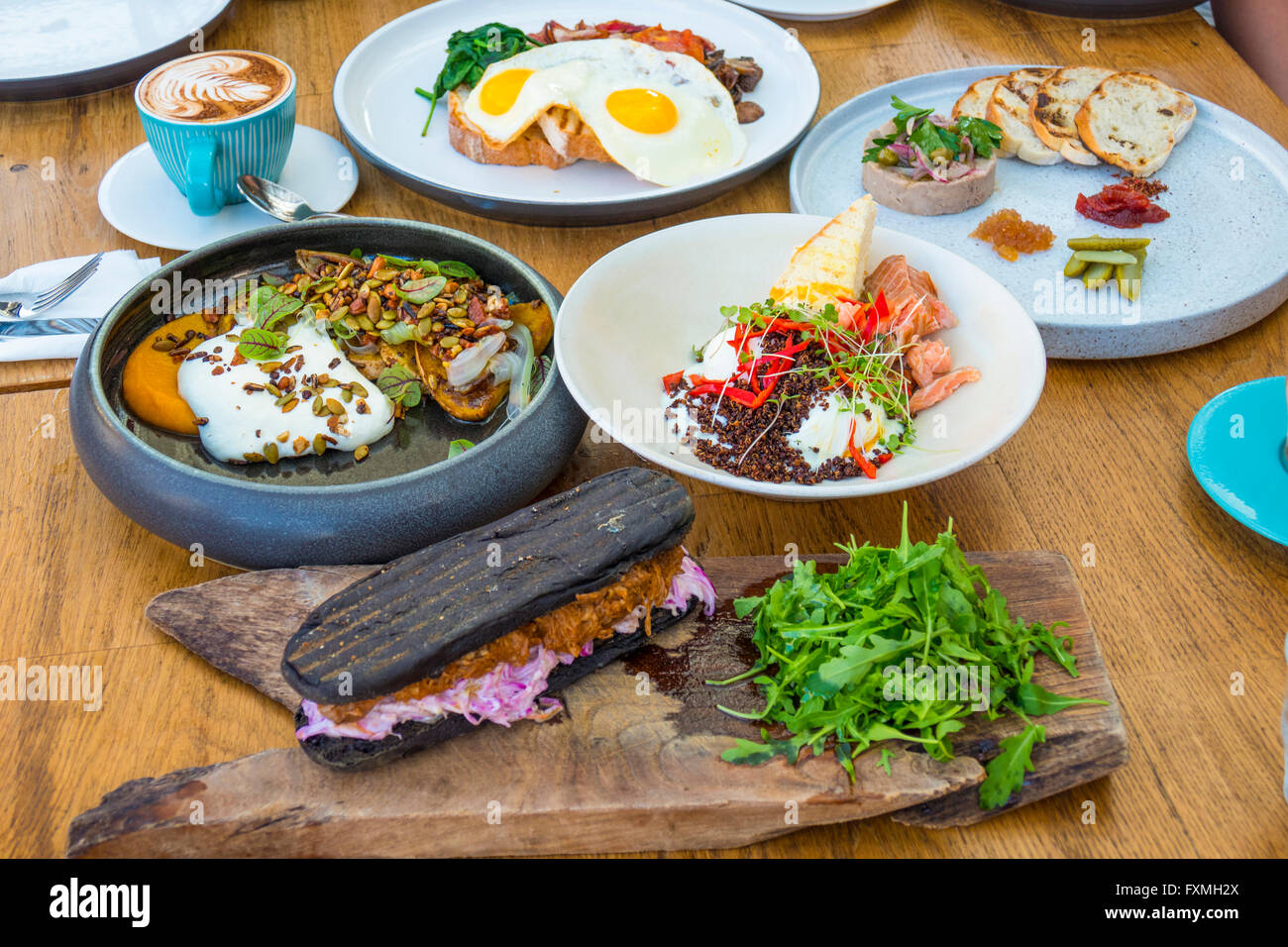 Hearty Breakfast, Semminyak, Bali, Indonesia Stock Photo - Alamy