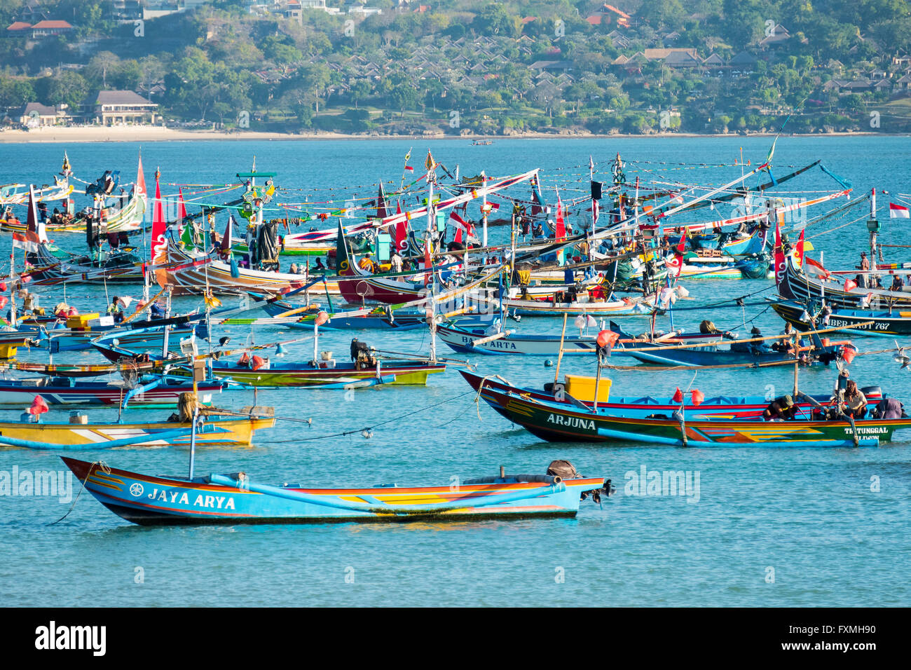Bali Traditional Fishing Boat, Jimbaran, Bali, Indonesia Stock Photo ...