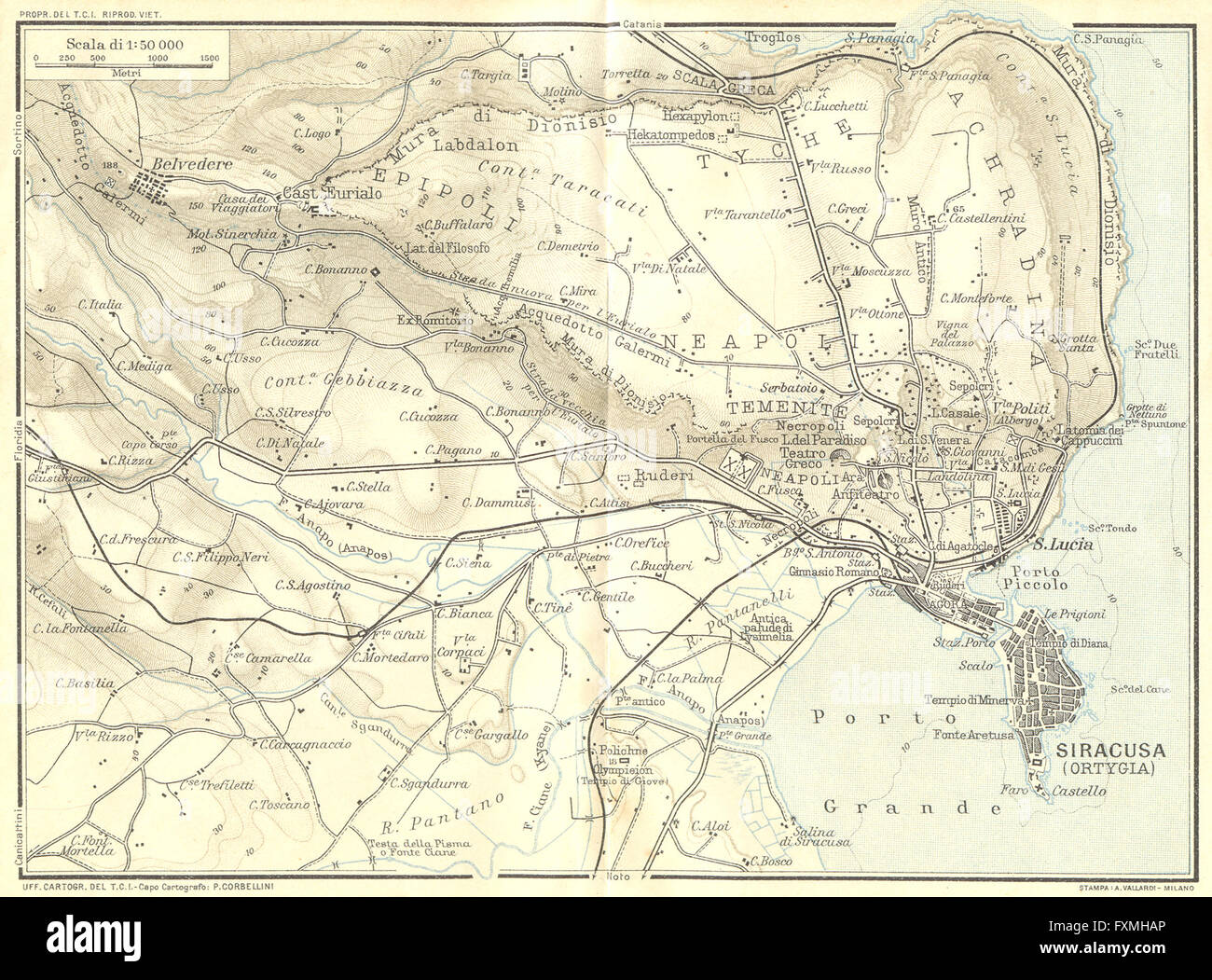 Map of syracuse hi-res stock photography and images - Alamy