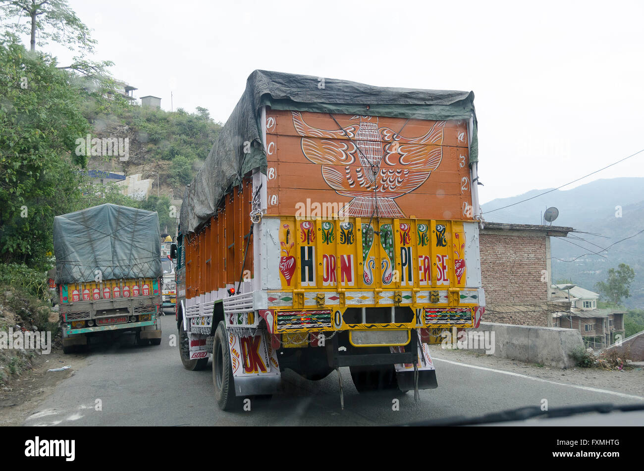 Indian truck back hi-res stock photography and images - Alamy