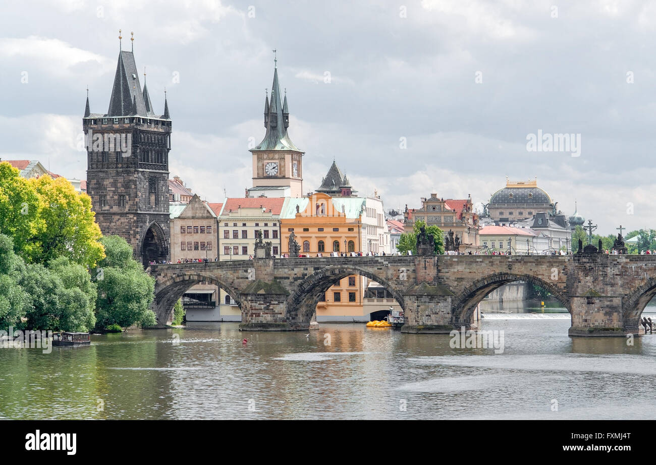 impression of Prague, the capital and largest city in the Czech ...